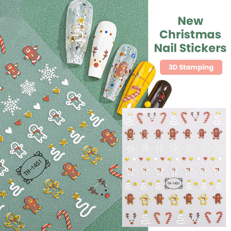 Nya julnagelklistermärken/New Christmas Nail Stickers – levandevaror
